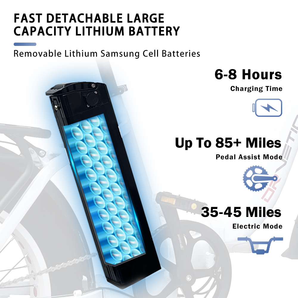 DrVetion Ct20 Eletric Fat Bike 10AH/15AH 48V 750W Up To 45km/h | DRVETION